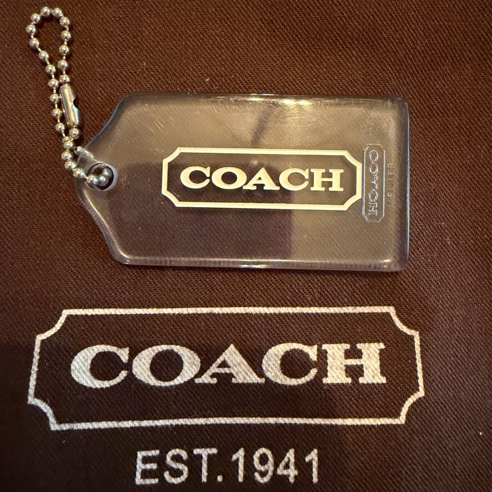 Coach Transparent Hangtag With Logo - Gem